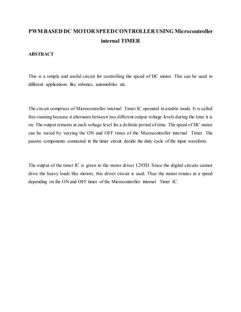 Stepper motor control based on pc commands | PDF