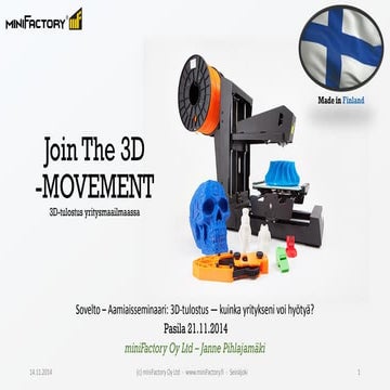 3D-tulostaminen ja sen hyödyt käytännössä | PDF