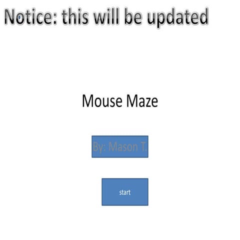 Mouse Maze Game | PPTX