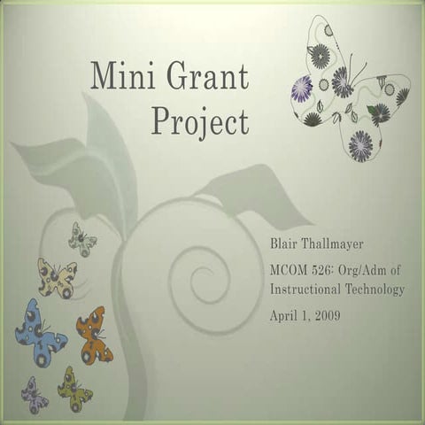 Mini Grant Project | PPTX