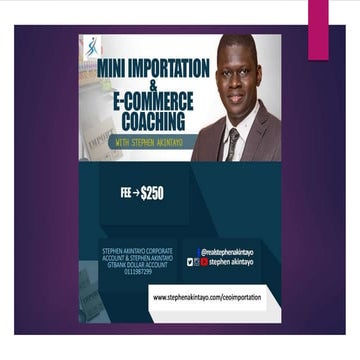 Mini importation and ecommerce | PPTX