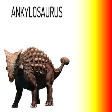 Mini inquiry on ankylosaurus | PPT