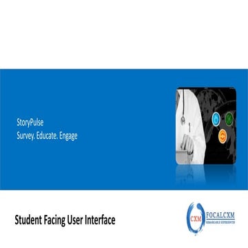 Student Facing User Interface | PPTX