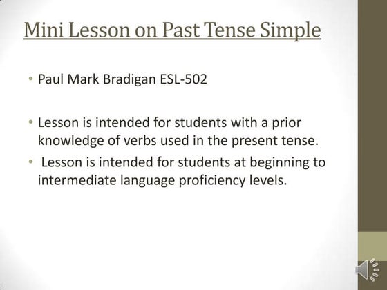 PAST TENSES | PPT