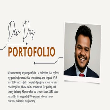 Dev Das Creative Portfollio Presentation | PDF