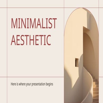 Minimalist Aesthetic Presentation Template | PPTX