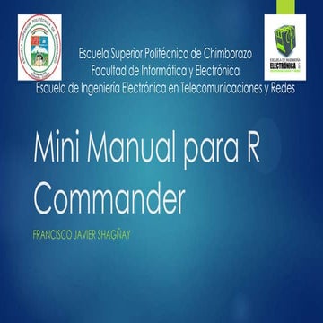 Mini manual para r commander | PPTX