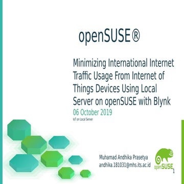 Minimizing international internet traffic usage from internet of things devices using local ...