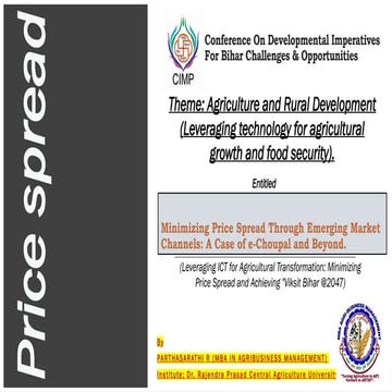 Minimizing Price Spread Through Emerging Market Channels.pptx