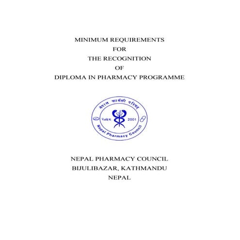Minimum requirements for_the_recognition_of_diploma_in_pharmacy | PDF