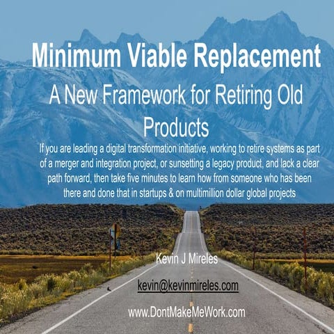 Minimum Viable Replacement: April 25, 2021 | PPTX