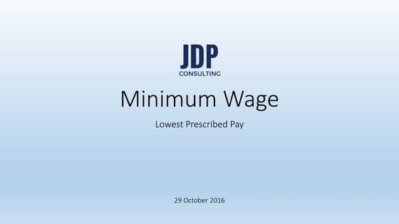 UK National Minimum Wage Changes | PDF
