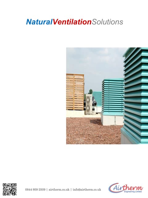 Ventilation and its types, natural ventilation | PPTX