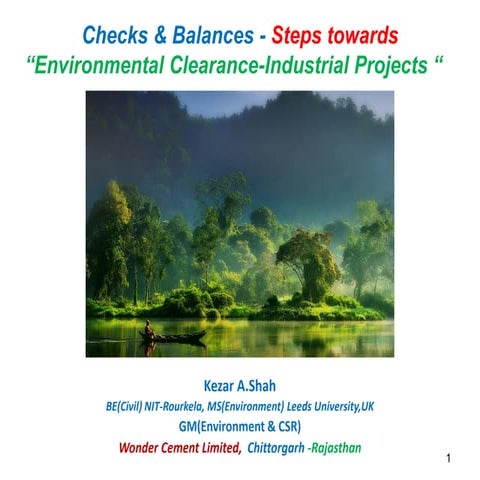 Environment Clearance Procedure-India | PDF