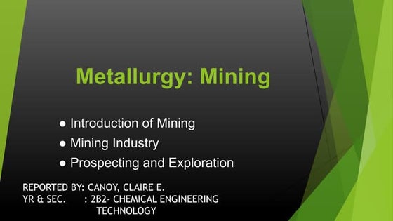 Introductory mining | PDF | Geology | Science