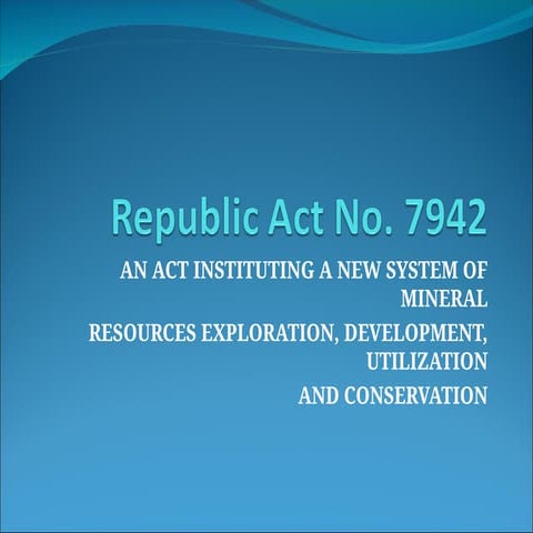 Mining Act Mining Act Mining Act Mining Act Ppt