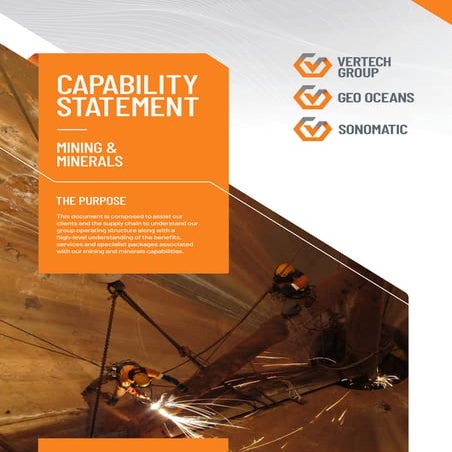 Vertech Mining & Minerals Capability Statement | PDF
