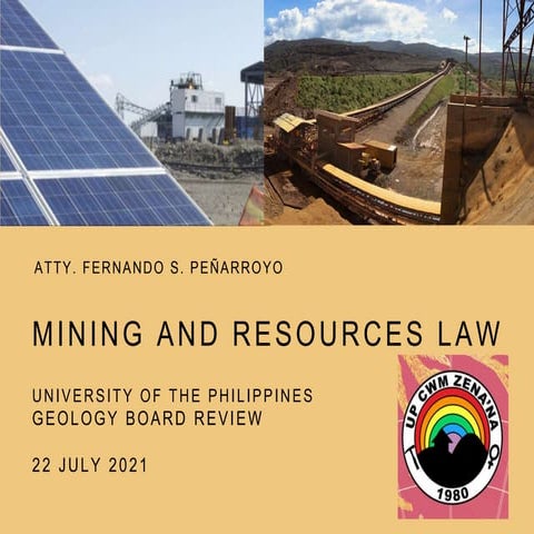Mining and Resources Law 2021 | PPTX