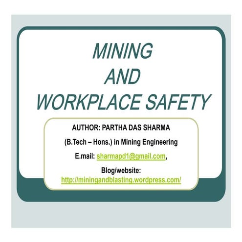 Mining and workplace safety | PDF
