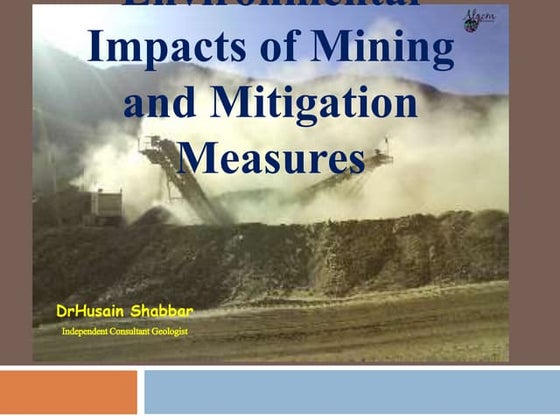 Impacts of mining on environment | PPT