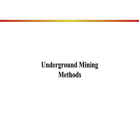 Mining methods2 | PPT