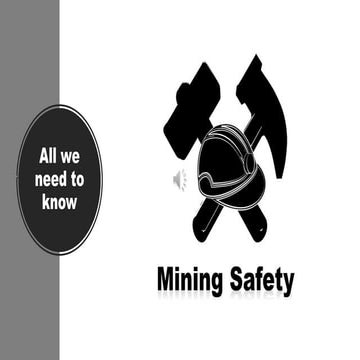 Mining Safety Tips | PPTX