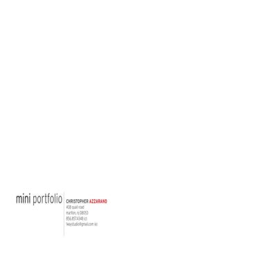 Miniportfolio(V4) Lo | PDF