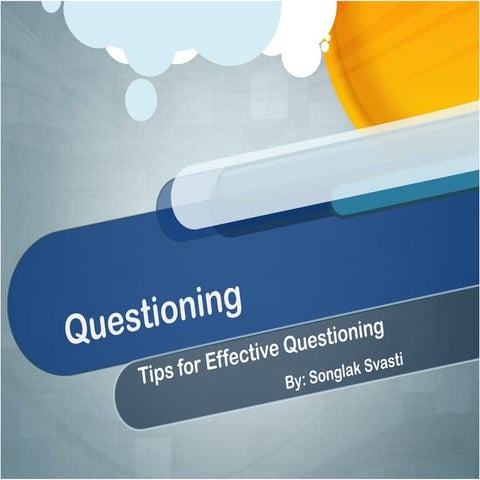 Mini presentation questioning | PPT