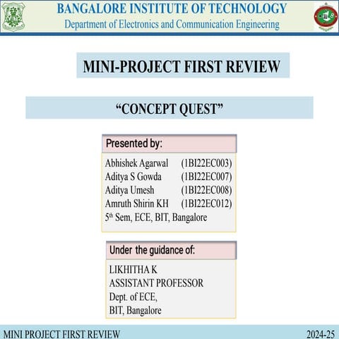 mini pro final.pptx 5th sem vtu concept quest | PPTX