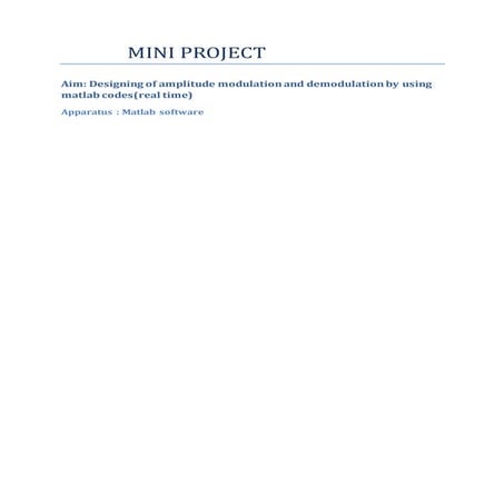 Mini project | DOCX