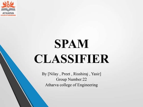 Spam email detection using machine learning PPT.pptx