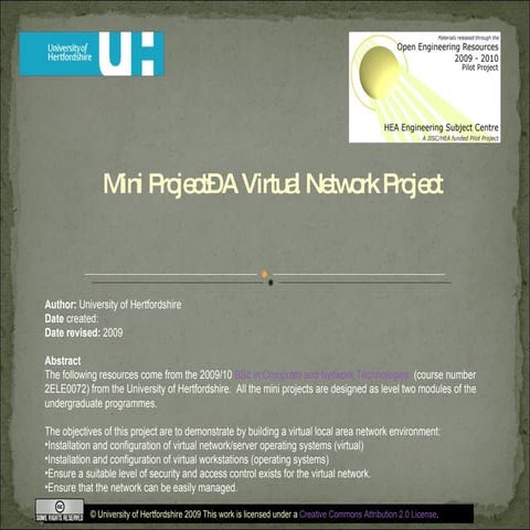 Mini Project- Virtual Network Project | PPT