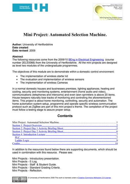 Mini Projects for Electronics and Communication Engineering.pdf