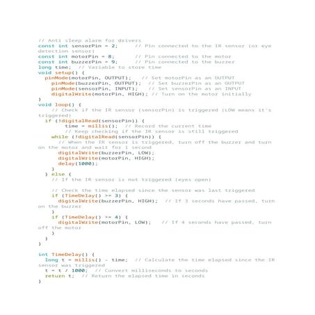ROAD SAFTEY DROWSINESS DETECTOR MINI PROJECT CODE | PDF