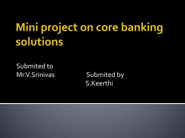Technological Innovations in Indian Banking Sector | PPTX | Credit ...