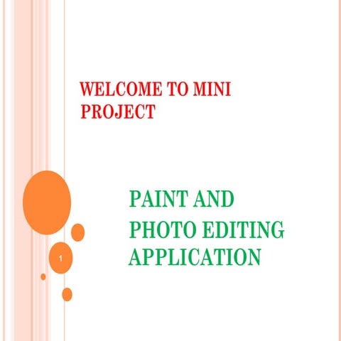 Mini project on paint | PPT