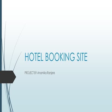 Hotel management system presentation | PPTX