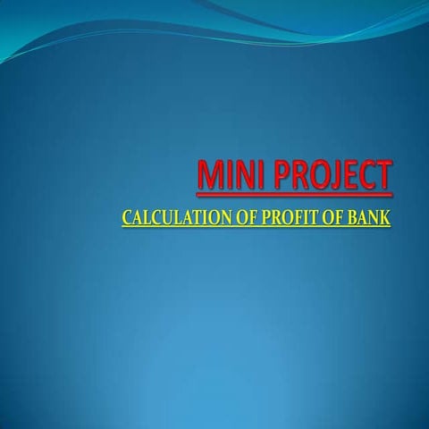 Mini project presentation | PPTX
