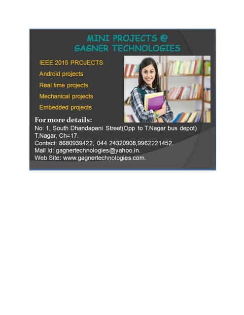 Mini projects for BCA/BSC/MCA/MSC students | DOCX