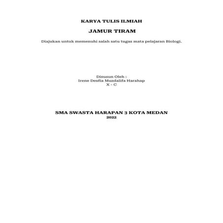 Mini riset jamur | PDF