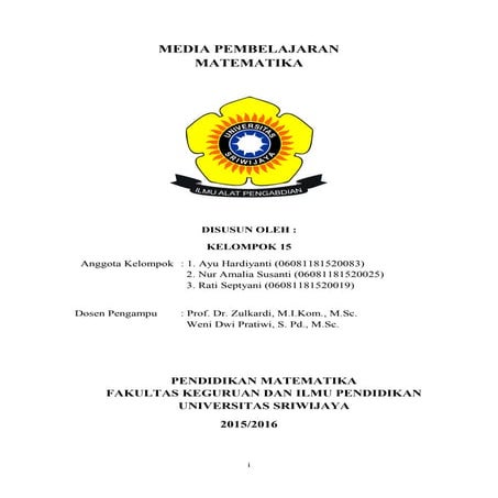 Mini skripsi Media Pembelajaran Matematika | PDF