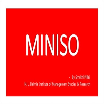 MINISO | PPTX