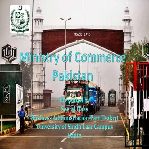 Ministry of commerce | PPTX