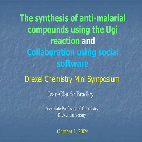 Bradley Lab Research Fall 09 MiniSymposium | PPT