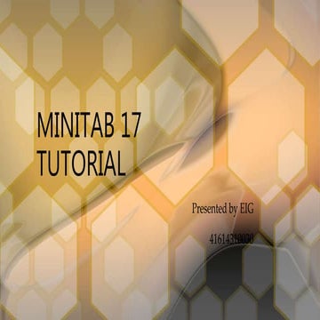 Minitab 17 | PPTX