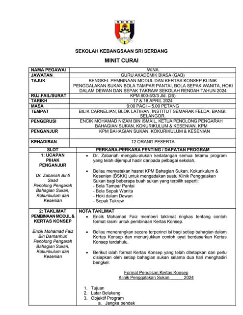 Teks MC: Majlis Penutupan Transisi | DOCX