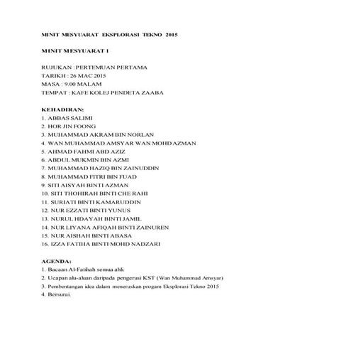 TAG NAMA URUSETIA DAN AJK PROGRAM | PDF