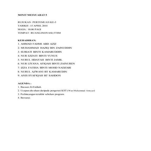 TAG NAMA URUSETIA DAN AJK PROGRAM | PDF