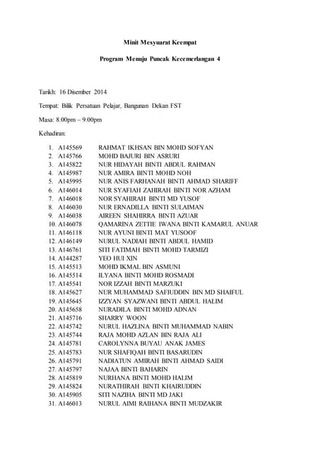 Post mortem program menuju puncak kecemerlangan 3 | PDF