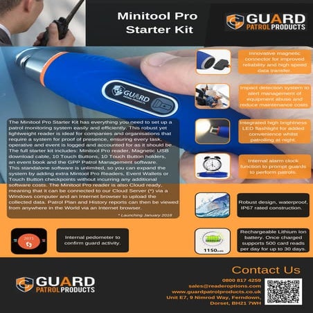 Minitool Pro Guard Tour System | PDF
